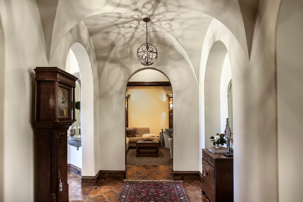 Spanish Colonial - Front Entry Hallway - Mediterranean - Hall - Dallas ...