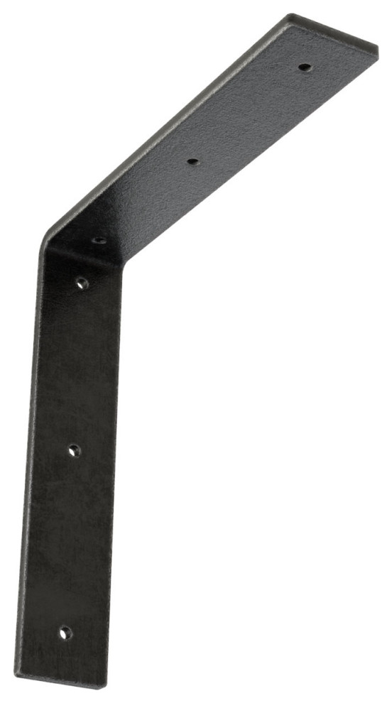2"x20"x20" Hamilton Steel Bracket, Hammered Black, 2Wx10"Dx10"H ...