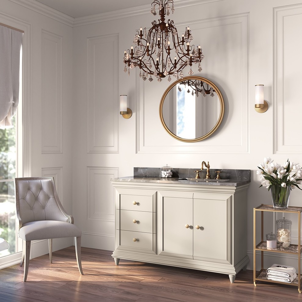 Ronbow 48" Genova Vanity Only, Sabbia Beige, Doors on Right ...