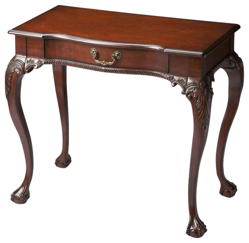 Deep Cherry Writing Desk - Traditional - Desks And Hutches - by ...