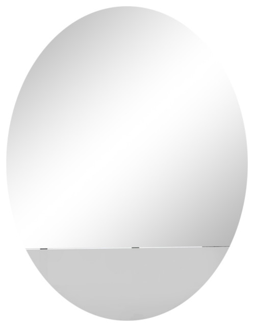 Honaunau Frameless Oval Mirror - Contemporary - Bathroom Mirrors - by ...