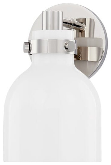 Mitzi Elli Bathroom Vanity Light in Polished Nickel, 6.000 ...