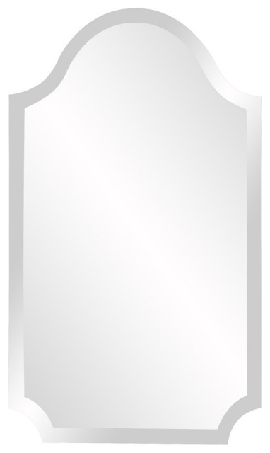 Minimalist Rectangle Arched Glass Mirror With Beveled Edge And ...