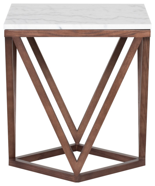 Jasmine Side Table, Walnut - Transitional - Side Tables And End Tables ...