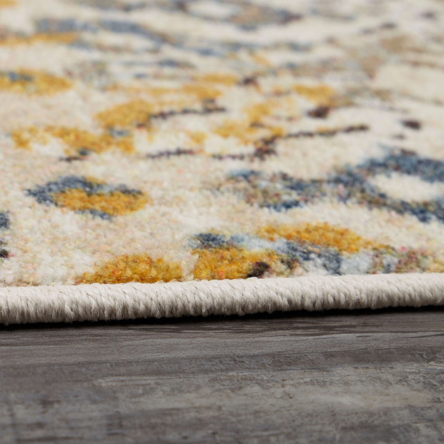 Mohawk Home Abina Gold Geometric, 2' X 3', 2' X 3' - Mediterranean ...