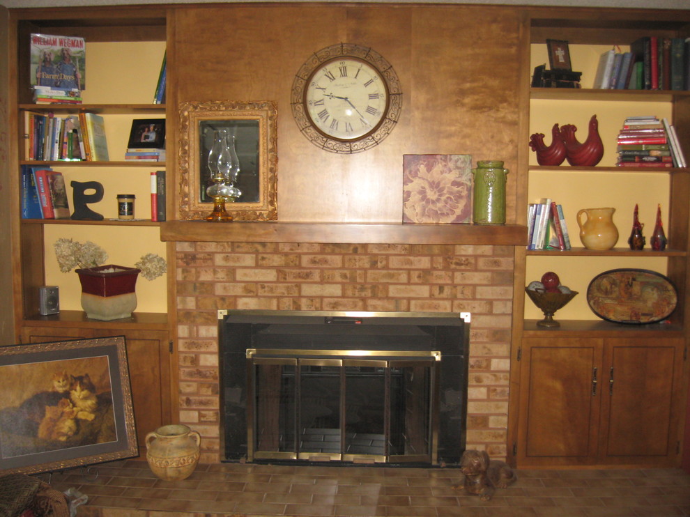 1970 Fireplace Wall Remodel What To Do With A Large Brick Wall In A
