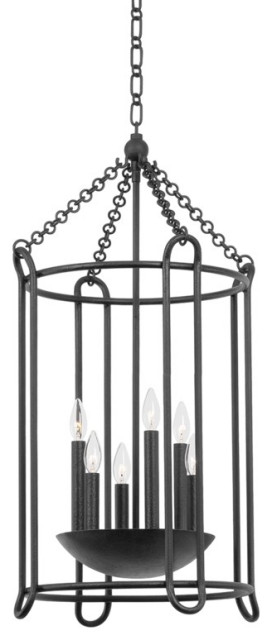 Troy Lighting Lassen Six Light Lantern - Transitional - Pendant ...
