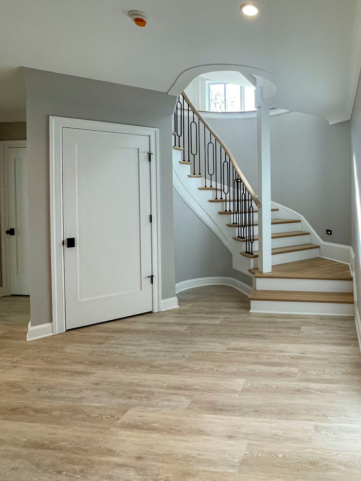 95_Remarkable and elegant floating elliptical staircase, McLean, VA ...