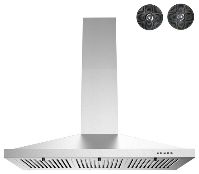 Streamline 36" Patria Convertible Wall Mount Range Hood, Stainless ...