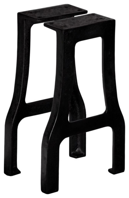 Vidaxl Bench Legs 2-Piece A-Frame Cast Iron - Industrial - Table Tops ...