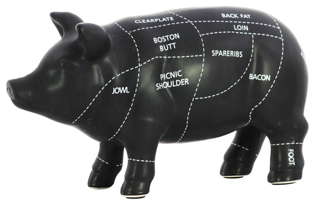 Urban Trends Ceramic Statue With Black - Farmhouse - Decorative Objects ...