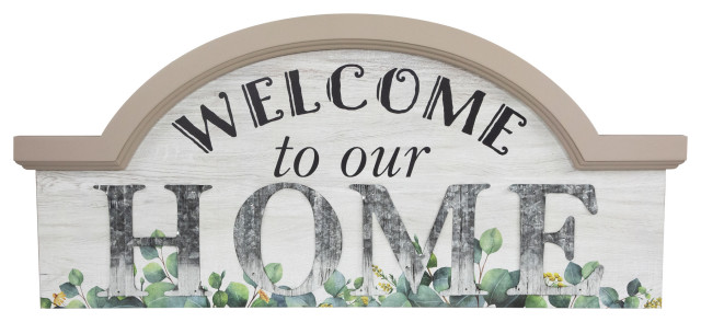 Welcome to Our Home Wall Sign 29.75" - Farmhouse - Novelty Signs - by ...