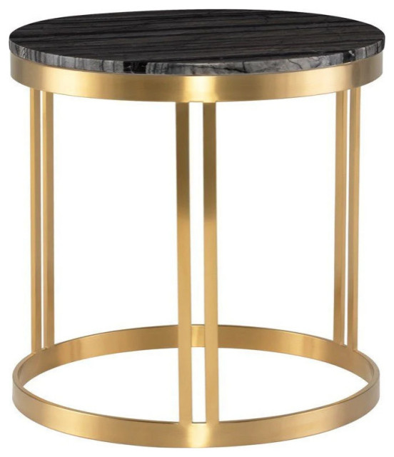 Marion Gold Side Table - Contemporary - Side Tables And End Tables - by ...