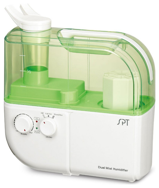 Dual-Mist Ultrasonic Humidifier (Warm/Cool) - Green - Humidifiers - by ...