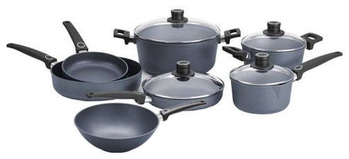 Woll Diamond Plus 11 Piece Nonstick Induction Cookware Set with 11.75 ...