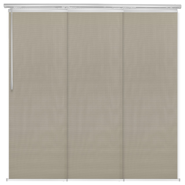 Estelle 3-Panel Track Extendable Vertical Blinds 36-66"W, 116" H ...