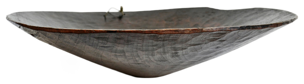 Consigned Vintage Thai Wood Gold Panning Bowl - Rustic - Decorative ...
