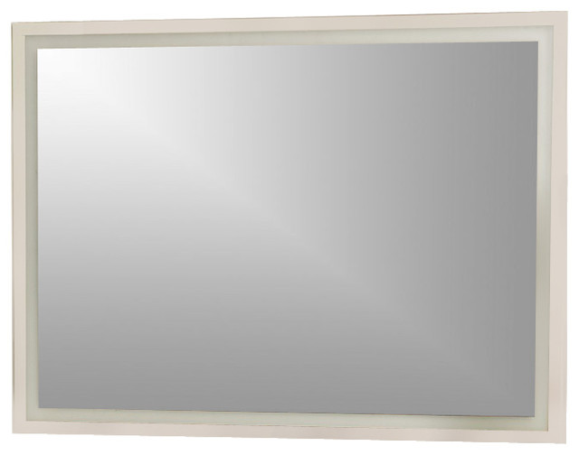 Frameless Etch Mirror - Contemporary - Bathroom Mirrors - by ShopLadder ...