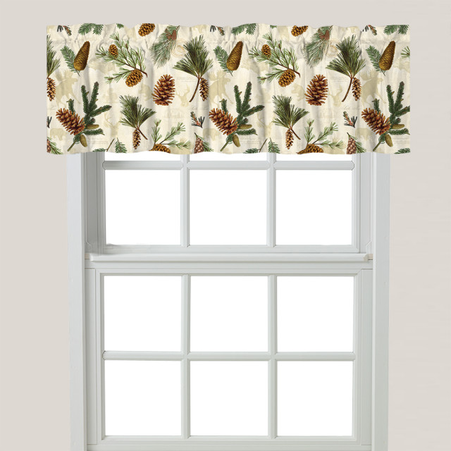 Pinecone Window Valance - Rustic - Valances - by Laural Home | Houzz