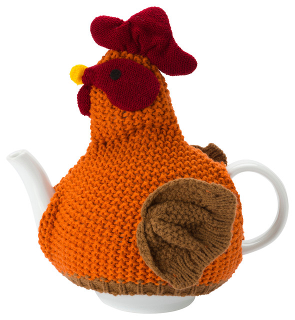 Knitted Chicken Tea Cosy - Farmhouse - Teapots - by Ulster Weavers | Houzz