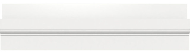 3"H x 1 1/4"P x 96"L Nail Fin Brick Mould, PVC, 3"H x 1 1/4"P x 96"L ...