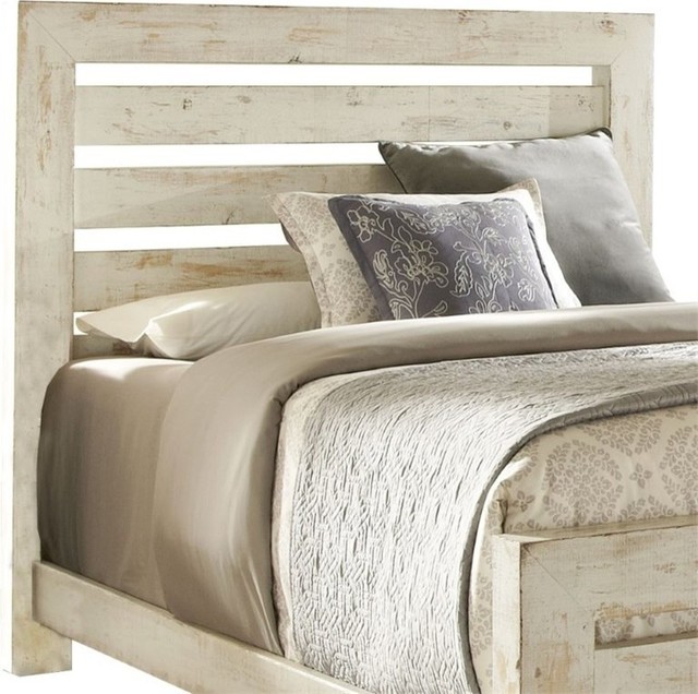 Progressive Furniture Willow Queen Wood Slat Headboard in Distressed ...