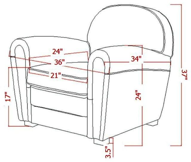 Paris Club Chair - Contemporary - Armchairs And Accent Chairs - by ...
