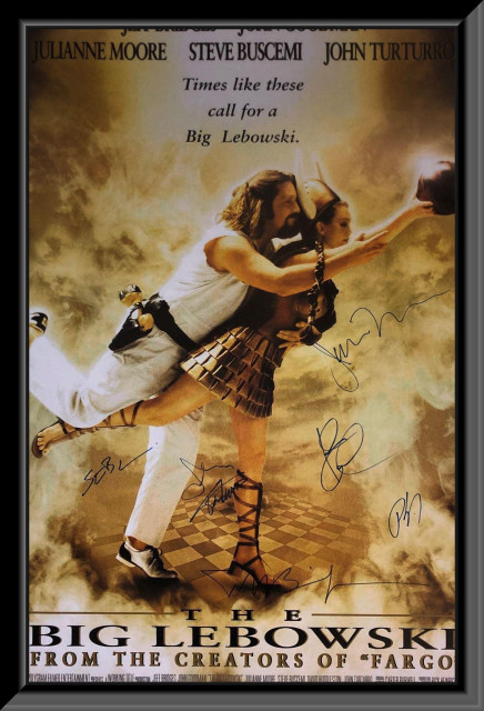 The Big Lebowski cast signed movie poster, 27x40 inches - Contemporary ...