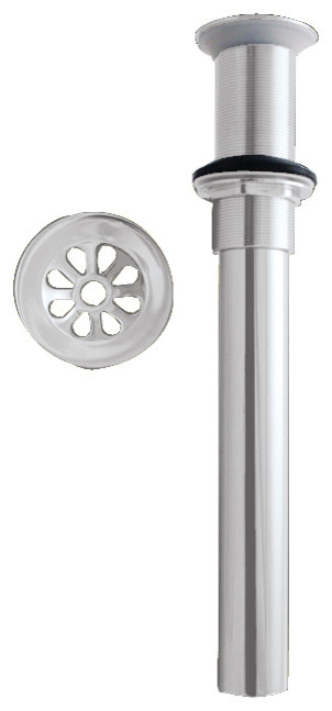 High-Flow Grid Lavatory Drain W/O Overflow Holes - Exposed In Polished ...