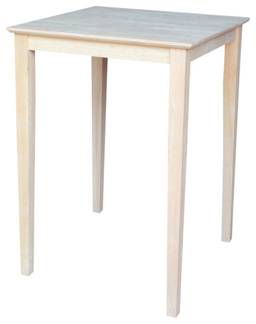 Solid Wood Top Table, 42 Inch High - Transitional - Dining Tables - by ...