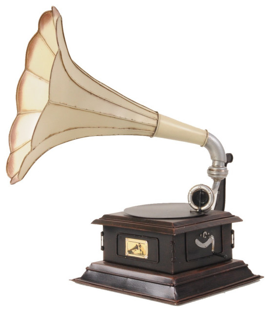 c1911 HMV Gramophone Built to Scale Model Sculpture - Traditional ...