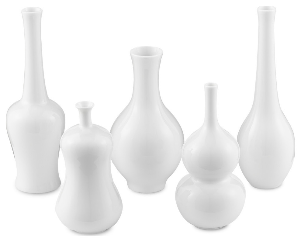 Imperial White Small Vase Set - Contemporary - Decorative Accents - by ...