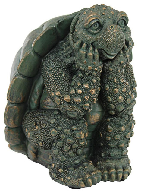 Design Toscano The Thinker Turtle Statue - Eclectic - Garden Statues ...