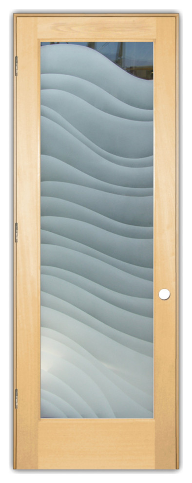 Interior Prehung Door or Interior Slab Door - Dreamy Waves - Primed ...