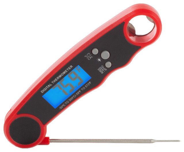 Instant Read Food Thermometer Water-Resistant Digital With Magnetic ...