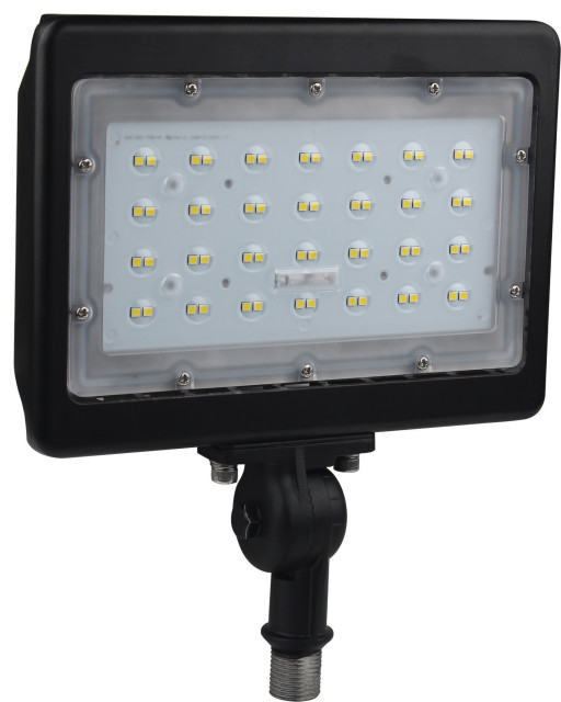 LED Large Flood Light- 50 Watt - 5000K - Bronze Finish - 100-277V ...
