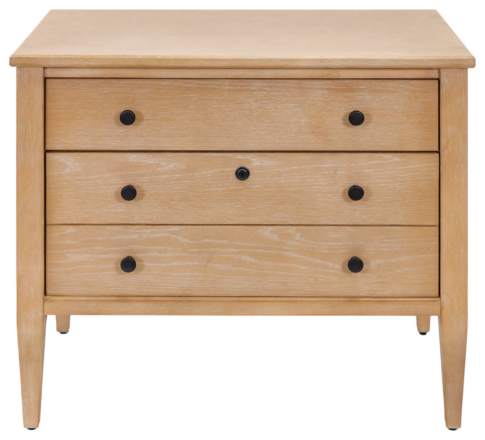 Modern Wood Lateral File, Storage File Drawer, Fully Assembled, Light ...