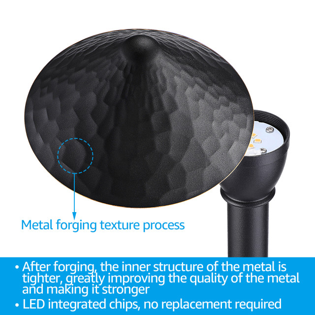 LEONLITE 12V 12-Pack LED 3W Landscape Lights, 3000K Warm White ...