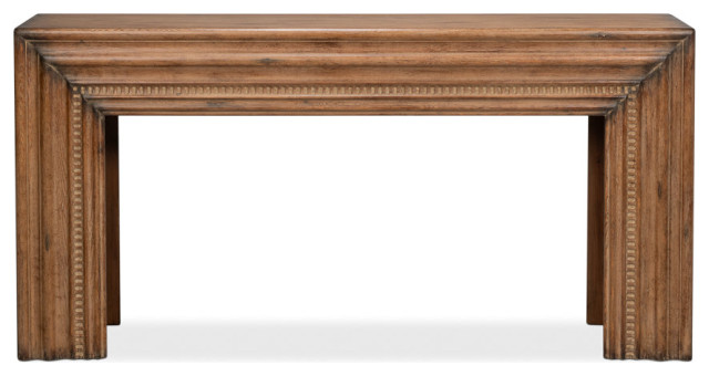 Mantel Console Table Natural Brown Reclaimed Wood - French Country ...