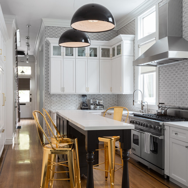 27 Ideas for Adding a Slim Island to Your Kitchen | Houzz IE