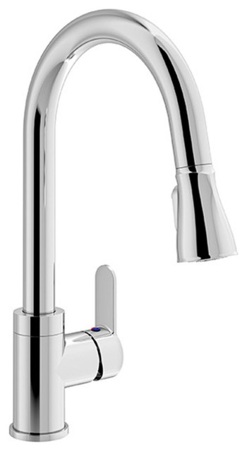 Symmons SK6710PD Identity 1.5 GPM 1 Hole Pull Down Kitchen Faucet ...