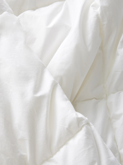 All Season Cotton Shell Comforter, White, Full/ Queen - Traditional ...