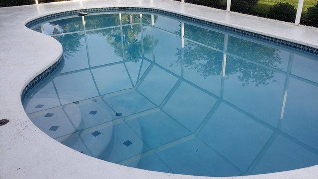 Diamond Brite Super Blue Pool Refinish - Pool - Tampa - by Independent ...