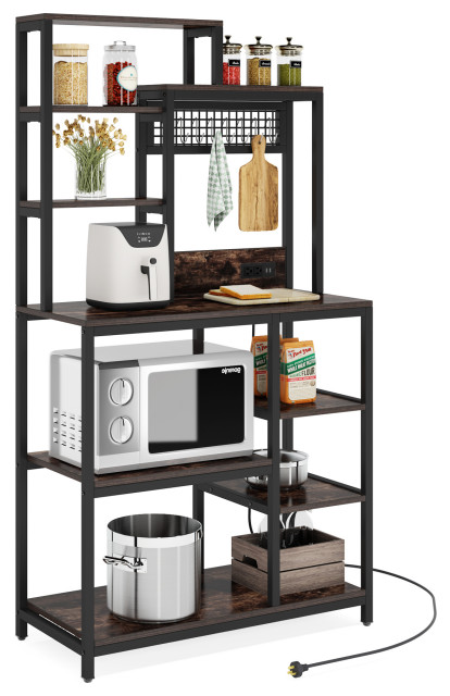 Bakers Rack With Power Outlet - Industrial - Baker's Racks - by ...