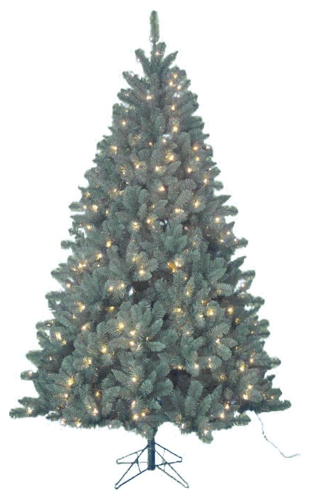 7-Foot Pre-Lit Northwood Pine Tree - Traditional - Christmas Trees - by ...