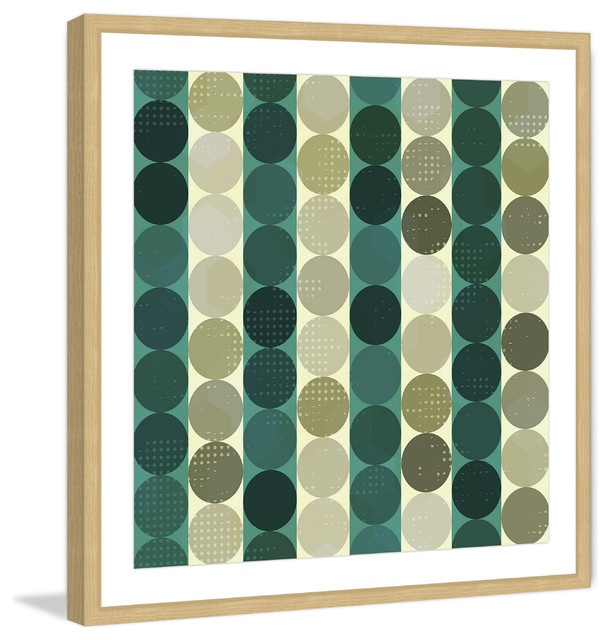 "Alternating Rows" Framed Art Print, 18"x18" - Contemporary - Prints ...