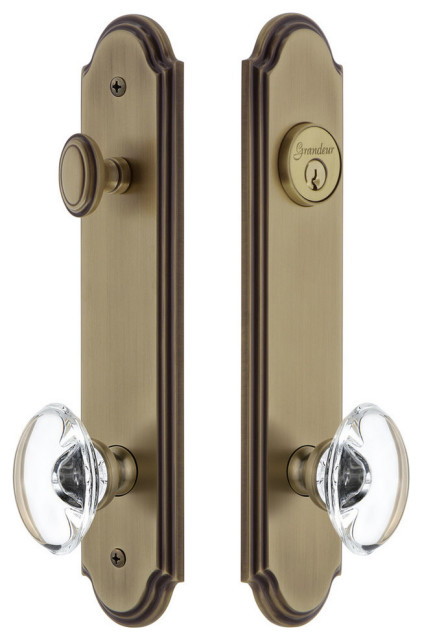 Arc Tall Plate Complete Entry Set, Provence Knob, 2.375" Backset ...