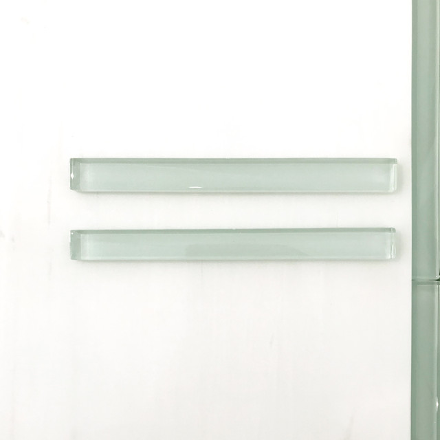 0.63x6 Pencil Bars Glass Tile - Contemporary - Accent Trim And Border ...