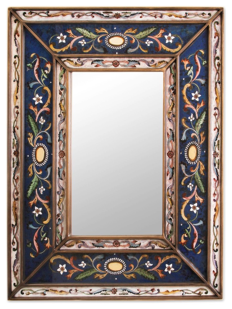 Cajamarca Frost Mirror - Traditional - Wall Mirrors - by NOVICA | Houzz
