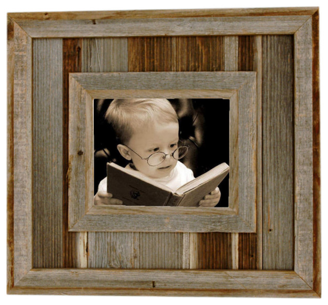 Durango Rustic Barnwood Picture Frame, Western Aged Wood Frame, 8.5"x11 ...